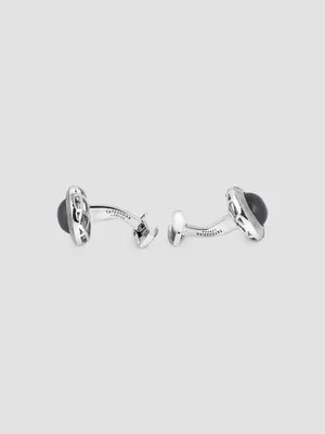 Tateossian Moonstone & Sterling Silver Cufflinks