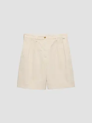 Prada Old Gabardine Bermudas - Khaki