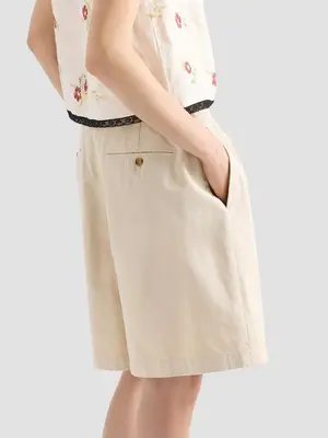 Prada Old Gabardine Bermudas - Khaki