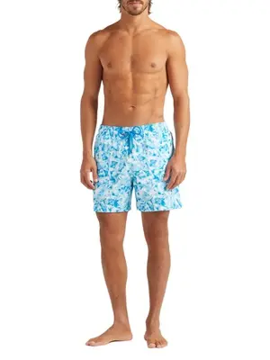 Vilebrequin Abstract Turtles Swim Shorts