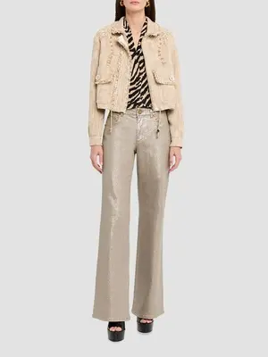 MAISON COMMON Embroidered Cotton-blend Tweed Jacket