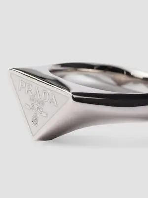 Prada Enameled Metal Ring