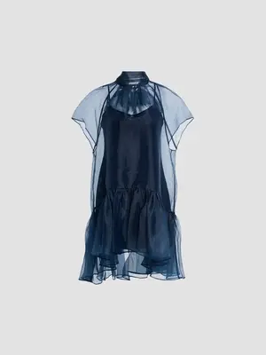 Simkhai Beaux Tiered Minidress - Midnight