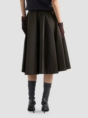 Prada Nylon Skirt - Brown