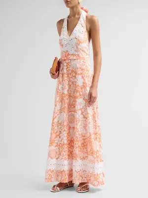 Lilly Pulitzer® Belinda Budding Romance Print Maxi Dress