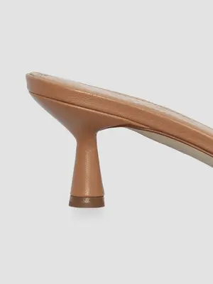 AeydĒ Vero Leather Mules - Hazelnut