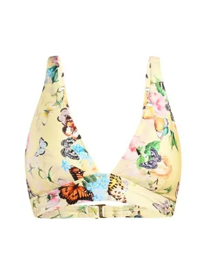 L'Agence Lexie Garden Butterflies Bikini Top - Multi