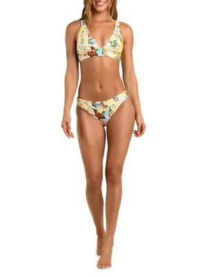L'Agence Lexie Garden Butterflies Bikini Top