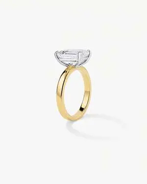 Ring Concierge 3.50 Ct. Emerald Lab Diamond In The Cigar Engagement Ring