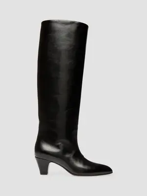 Bally Arval 55mm Leather Block-heel Boots - Black