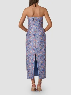 Shoshanna Callie Floral Strapless Cocktail Dress