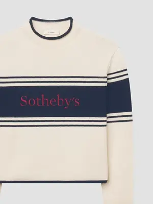 FRAME X Sotheby's Rolled Cotton Sweater