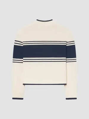 FRAME X Sotheby's Rolled Cotton Sweater