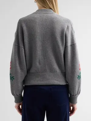 MAISON COMMON Wool Knit Bomber Jacket