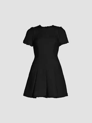Cinq À Sept Nova Bouclé Minidress - Black