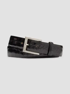W.KLEINBERG Alligator Belt Black
