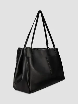 Balenciaga Rodeo Leather Tote Bag - Black