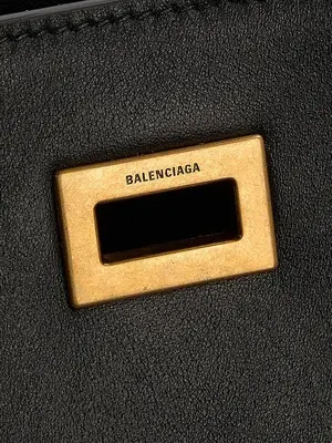 Balenciaga Rodeo Leather Tote Bag - Black