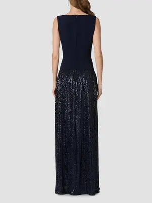 Shoshanna Dorothy Sequin Skirt Gown