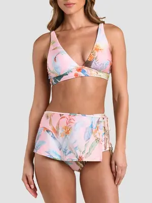 L'Agence Colorful Palm Lexi Bikini Top