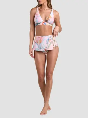 L'Agence Colorful Palm Lexi Bikini Top