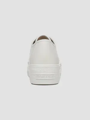 Veronica Beard Truett Low-top Canvas Platform Sneakers
