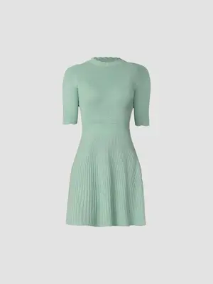 Shoshanna Warren A-line Mini-sweaterdress - Soft Mint