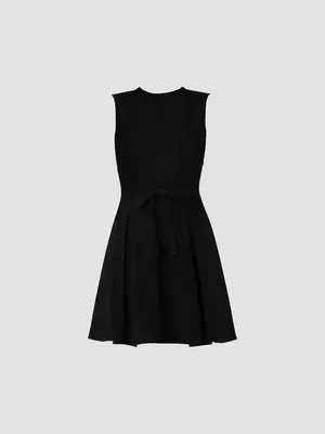 Shoshanna Heather Bow Front Minidress - Jet