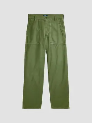 Polo Ralph Lauren Ricky Sateen Straight-leg Pants - Olive
