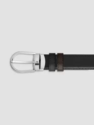 Montblanc Horseshoe Reversible Leather Belt