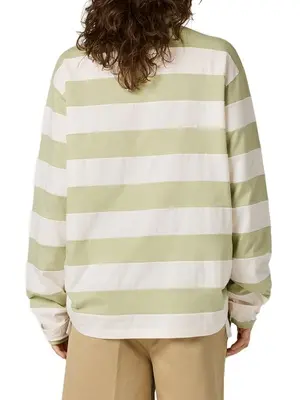 Miu Miu Striped Jersey Polo Shirt - Multicolor