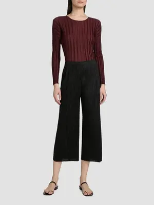Issey Miyake Monthly Colors: February Rib-knit Pants