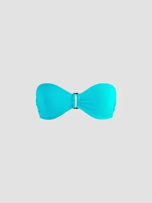 Vilebrequin Bandeau Bikini Top - Vert Disco