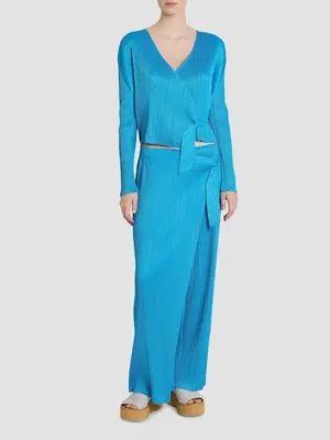 Issey Miyake Facade Plissé Wrap Jacket