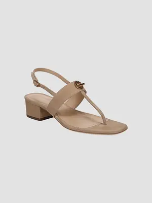 Veronica Beard Andie 35mm Suede Slingback Sandals