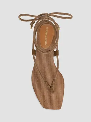 Veronica Beard Rosetta Strappy Suede Sandals
