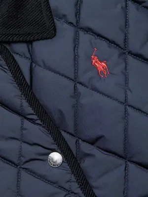 Polo Ralph Lauren Matte Diamond-quilted Barn Jacket - Navy