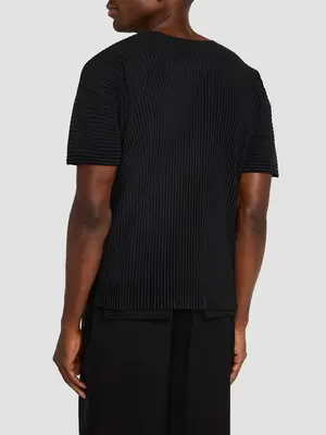 Issey Miyake Pleated Drop-shoulder T-shirt