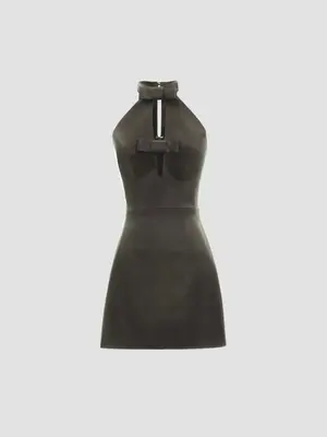 Dress The Population Mina Bow Cocktail Minidress - Black