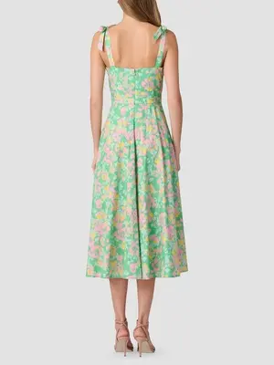 Shoshanna Majorelle Floral Jacquard Cocktail Dress
