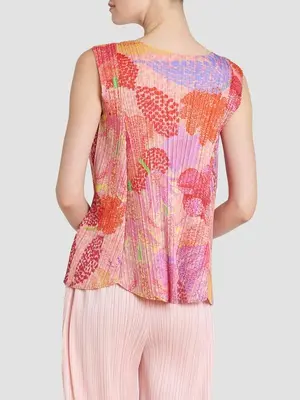 Issey Miyake Foggy Forest Plissé Top