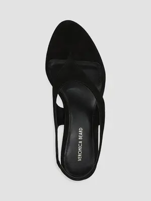 Veronica Beard Talon 65mm Suede Thong Sandals