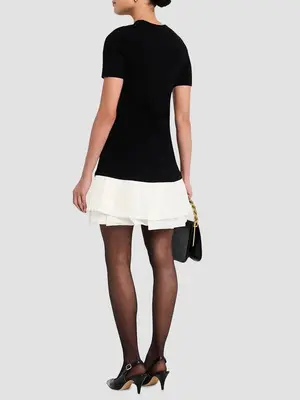 Simkhai Lorin Mixed-media A-line Minidress