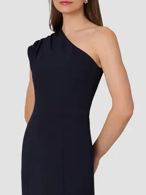 Shoshanna Carley Stretch-crepe One-shoulder Gown