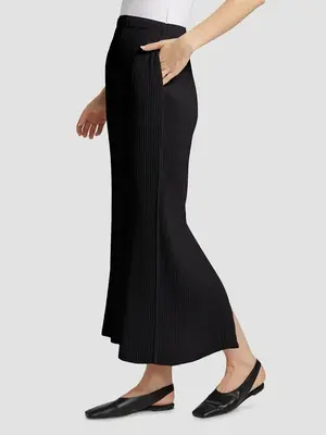 Issey Miyake Hatching Pleats Maxi Skirt