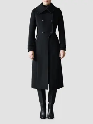 Mackage Elodie Double-breasted Wool Coat - Black