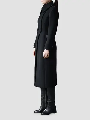 Mackage Elodie Double-breasted Wool Coat - Black