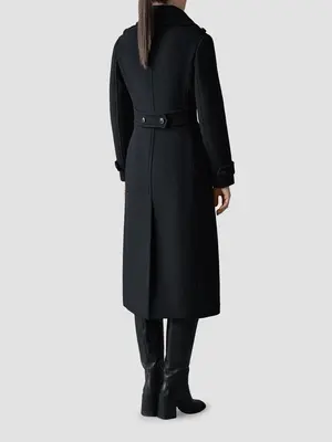 Mackage Elodie Double-breasted Wool Coat - Black