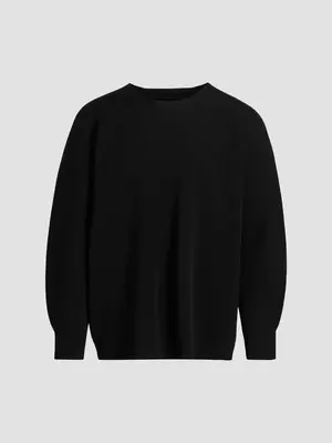 Issey Miyake August Rib-knit Crewneck Sweater - Black