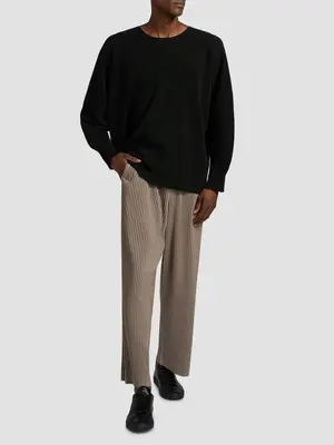 Issey Miyake August Rib-knit Crewneck Sweater